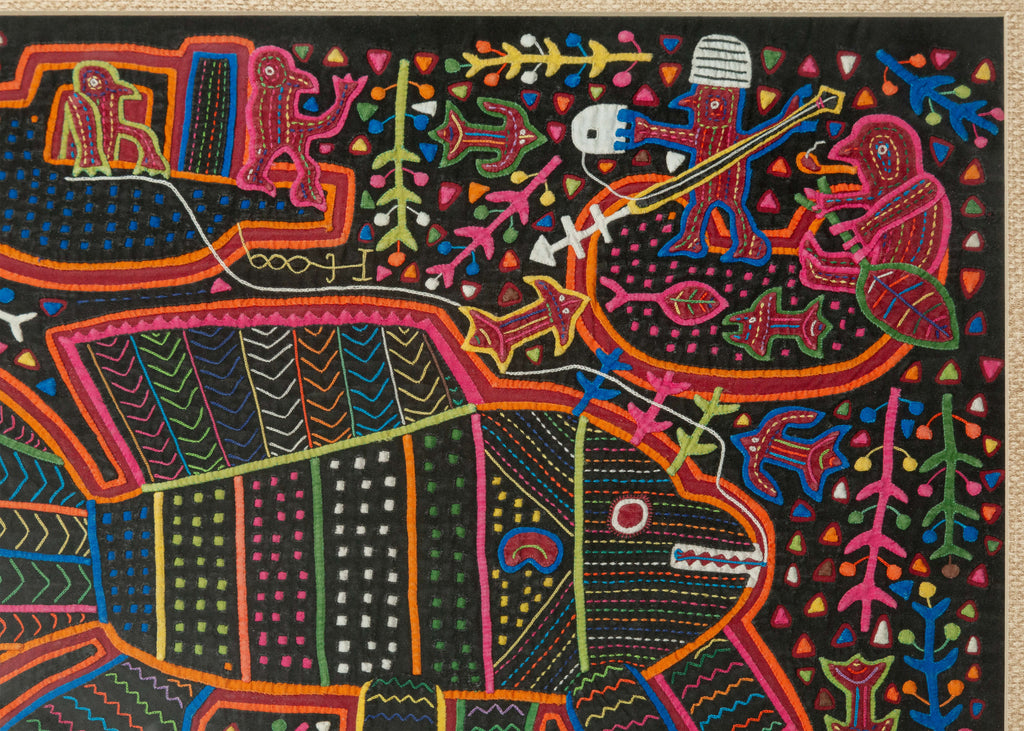 Vibrant Framed Guna Mola Cloth - 1'6 x 1'9 – HEIRLOOM