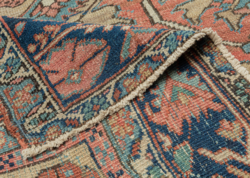 Stately Antique Gold Heriz Rug - 8’6 x 11’ – HEIRLOOM