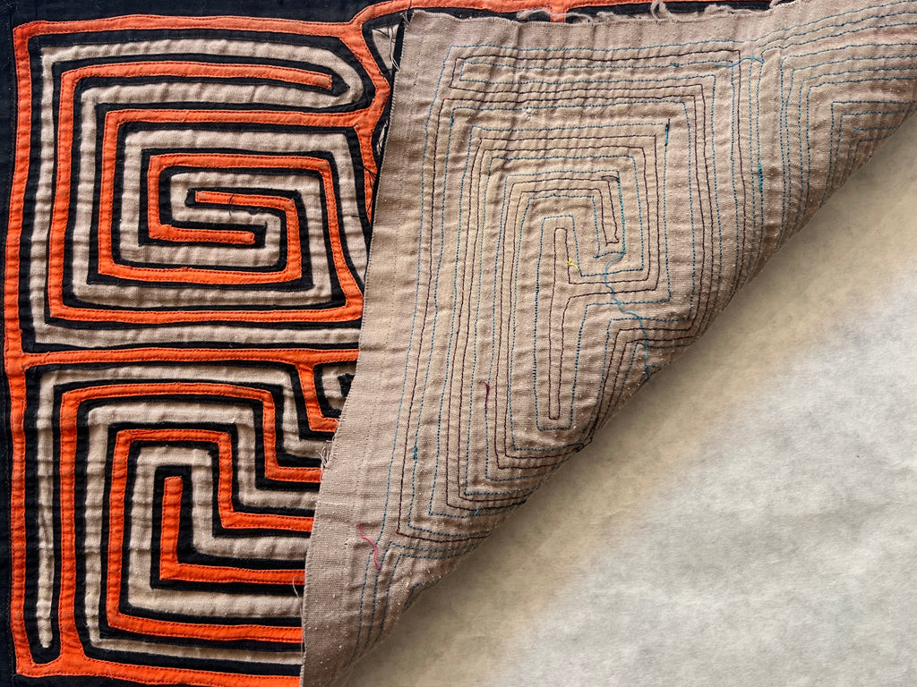 Orange Rooster Guna Mola Cloth - 11" x 1'4 – HEIRLOOM
