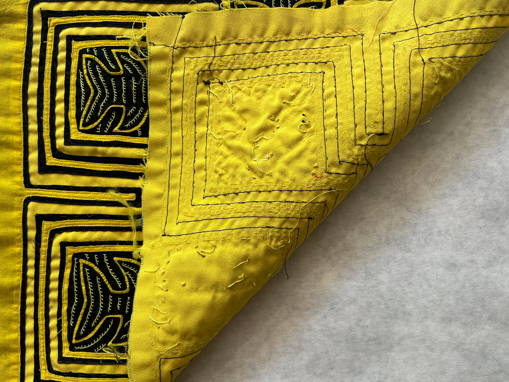 Yellow Fish Guna Mola Cloth - 1' x 1'3 – HEIRLOOM