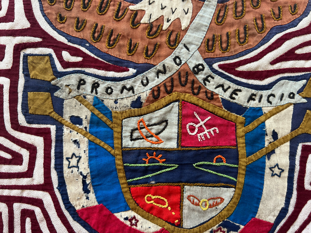 Coat of Arms Guna Mola Cloth - 1' x 1'2 – HEIRLOOM