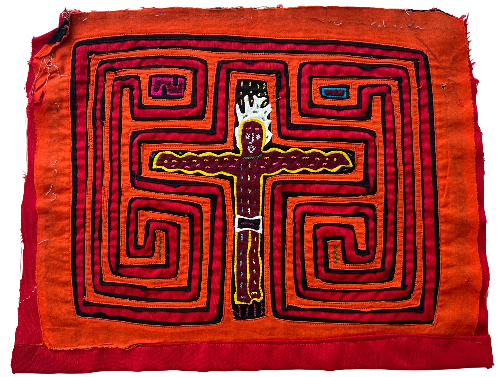 Crucifixion Guna Mola Cloth - 1'1 x 1'4 – HEIRLOOM