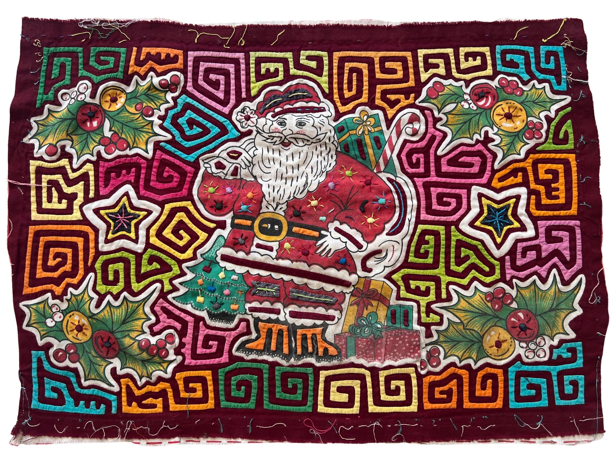 Santa Claus Guna Mola Cloth - 1' x 1'5 – HEIRLOOM