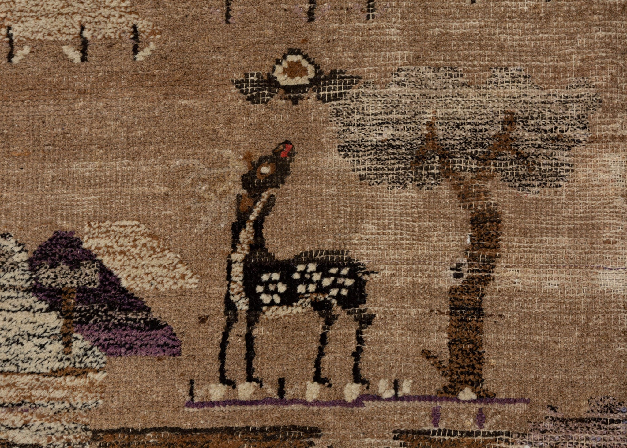 Rare Antique Pictorial Mongolian Rug - 7'11 x 8'4 – HEIRLOOM