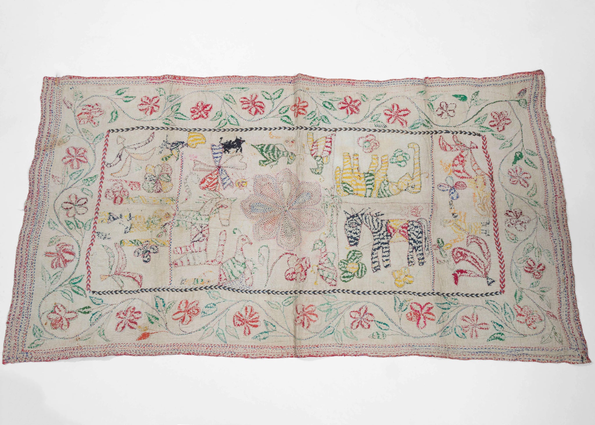 Antique Nakshi Kantha - 1'9 x 3'2 – HEIRLOOM