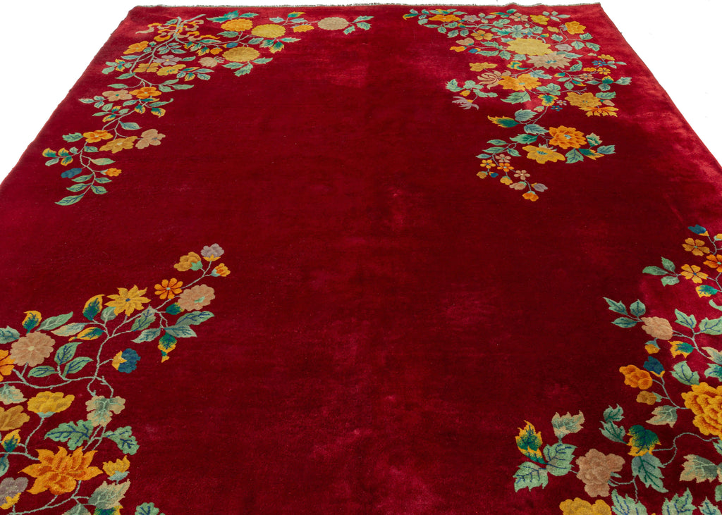 Red Chinese Deco Rug - 8'10 x 11'7 – HEIRLOOM