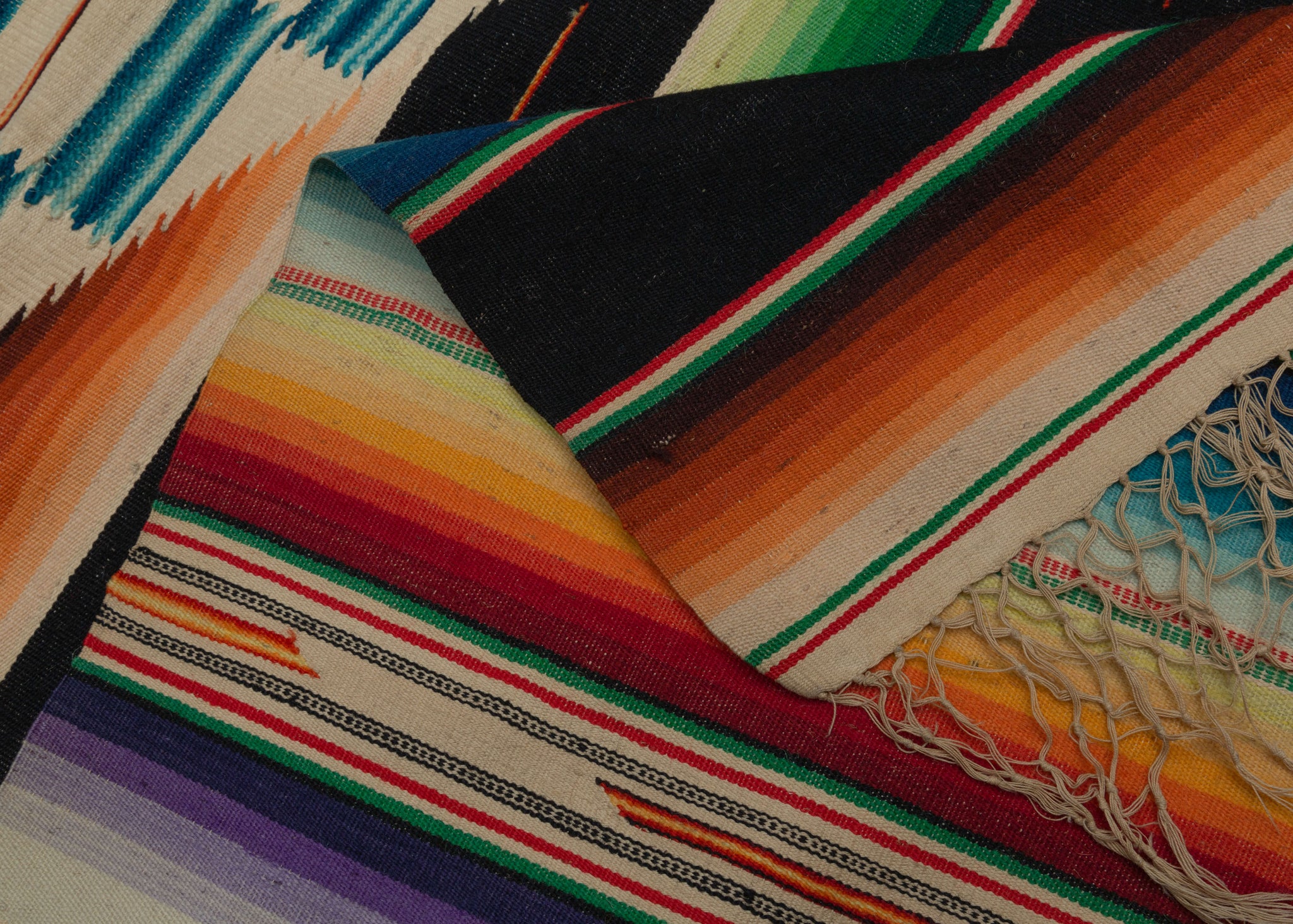 Rainbow Saltillo Sarape - 6'3 x 7' – HEIRLOOM