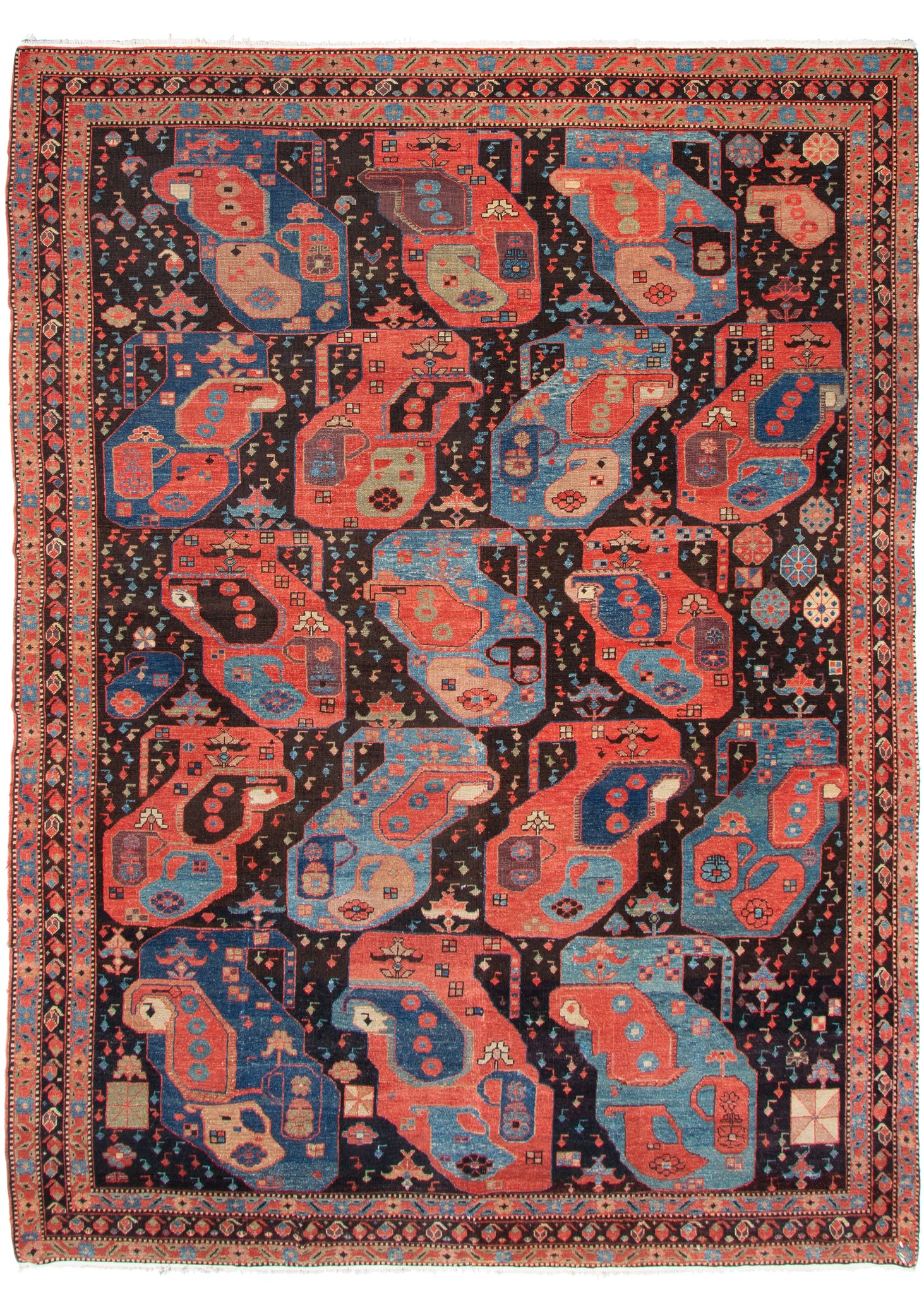 1980s Azeri Rug with Natural Dyes - 10' x 13'8 – HEIRLOOM