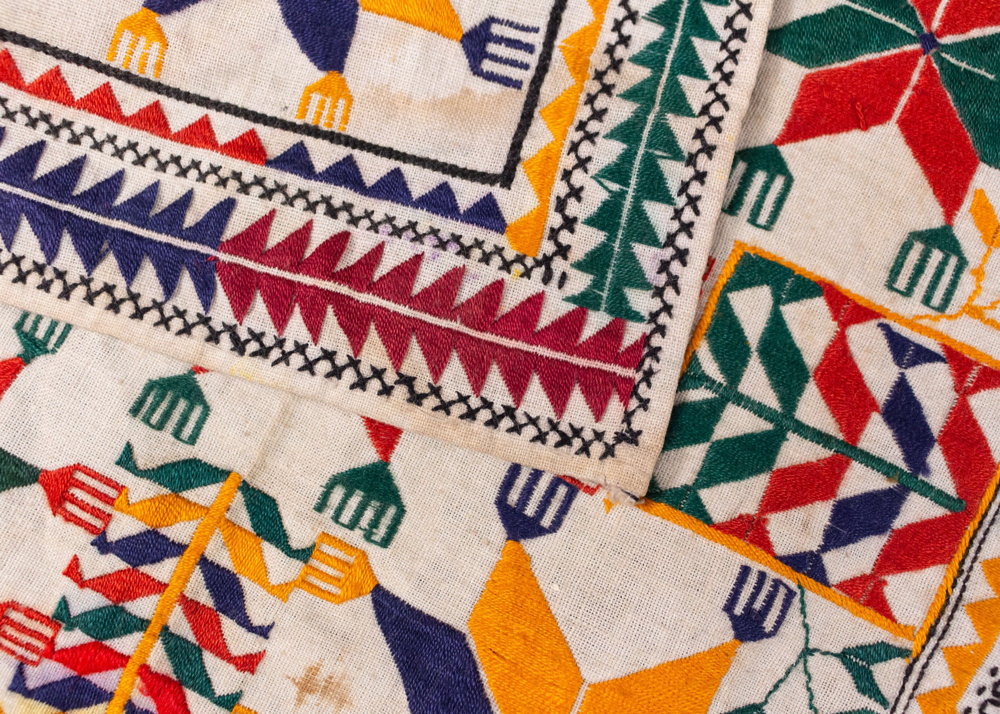 Vintage Hazara Prayer Cloth - 12" x 12" – HEIRLOOM