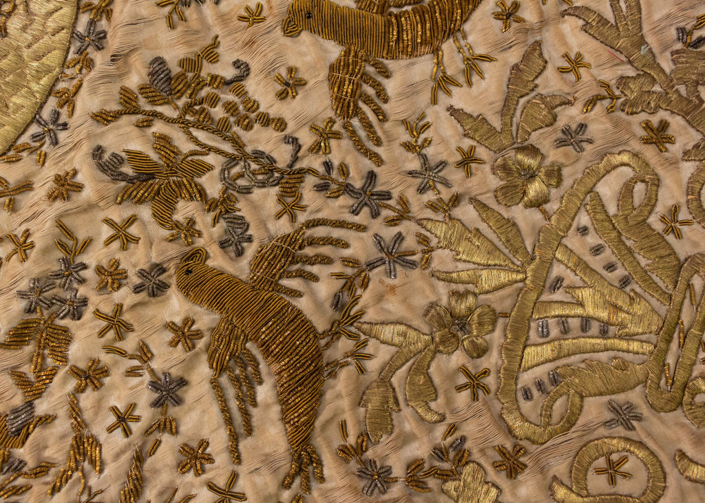 Antique Ottoman Metal Embroidery - 2'8 x 2'11 – HEIRLOOM