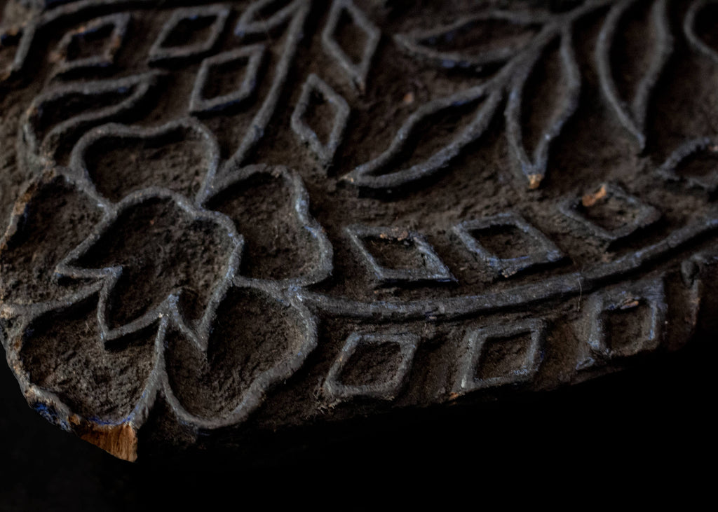 Vintage Handcarved Textile Stamp with Boteh Design – HEIRLOOM