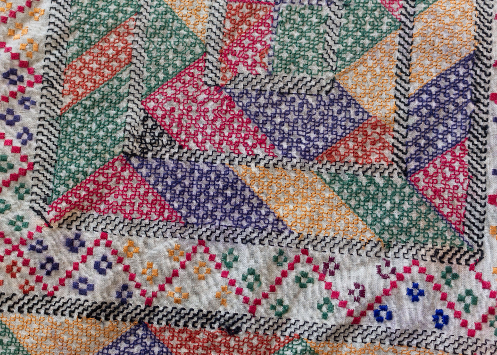 Vintage Hazara Prayer Cloth - 14" x 15" – HEIRLOOM