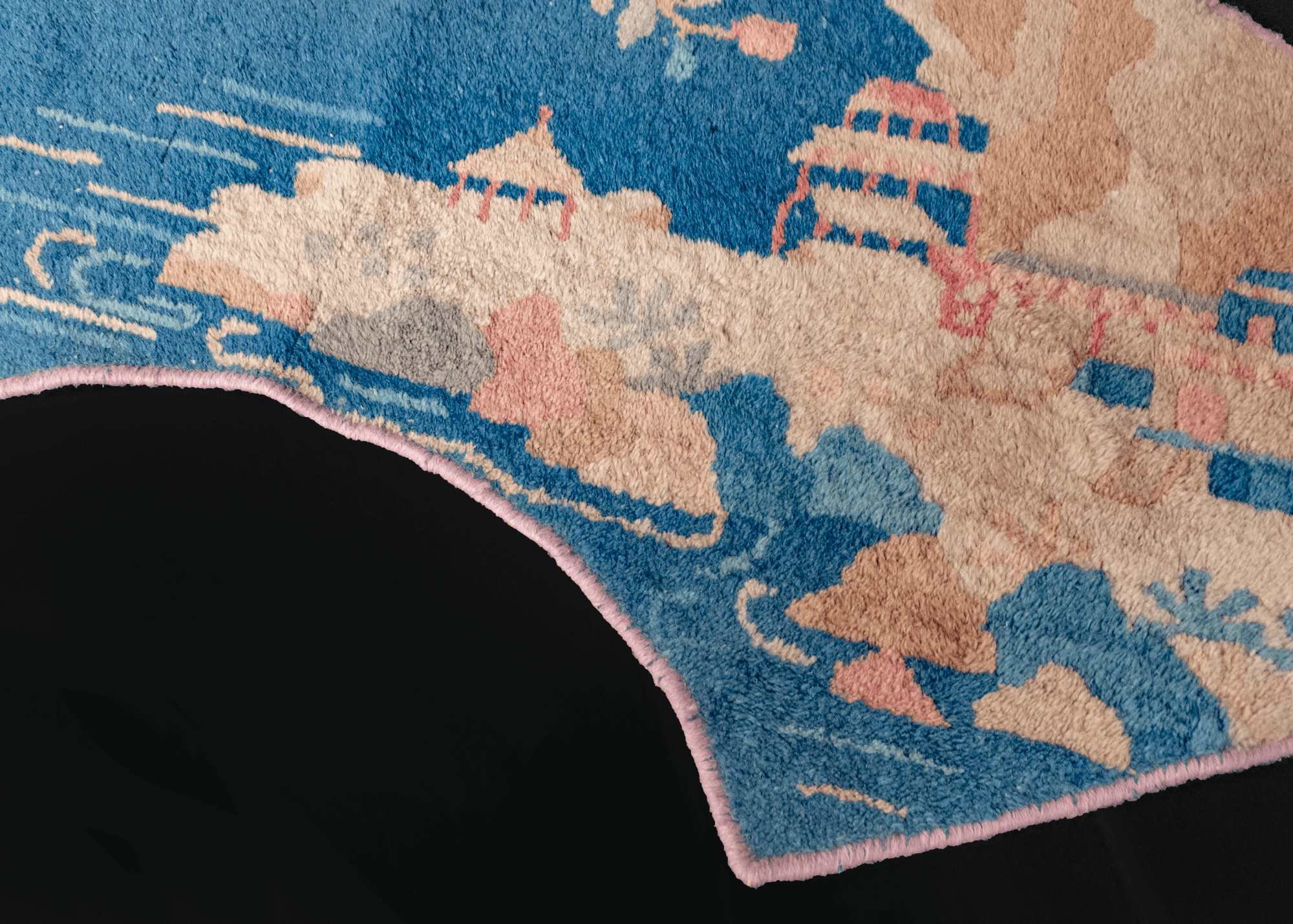 Chinese Deco Fan Rug - 1'3 x 3'9 – HEIRLOOM