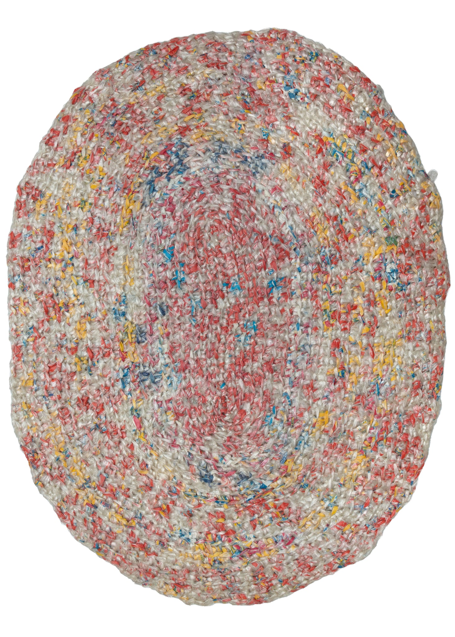 Crocheted Bread Bags Oval Rug - 1'10 x 2'5 – HEIRLOOM