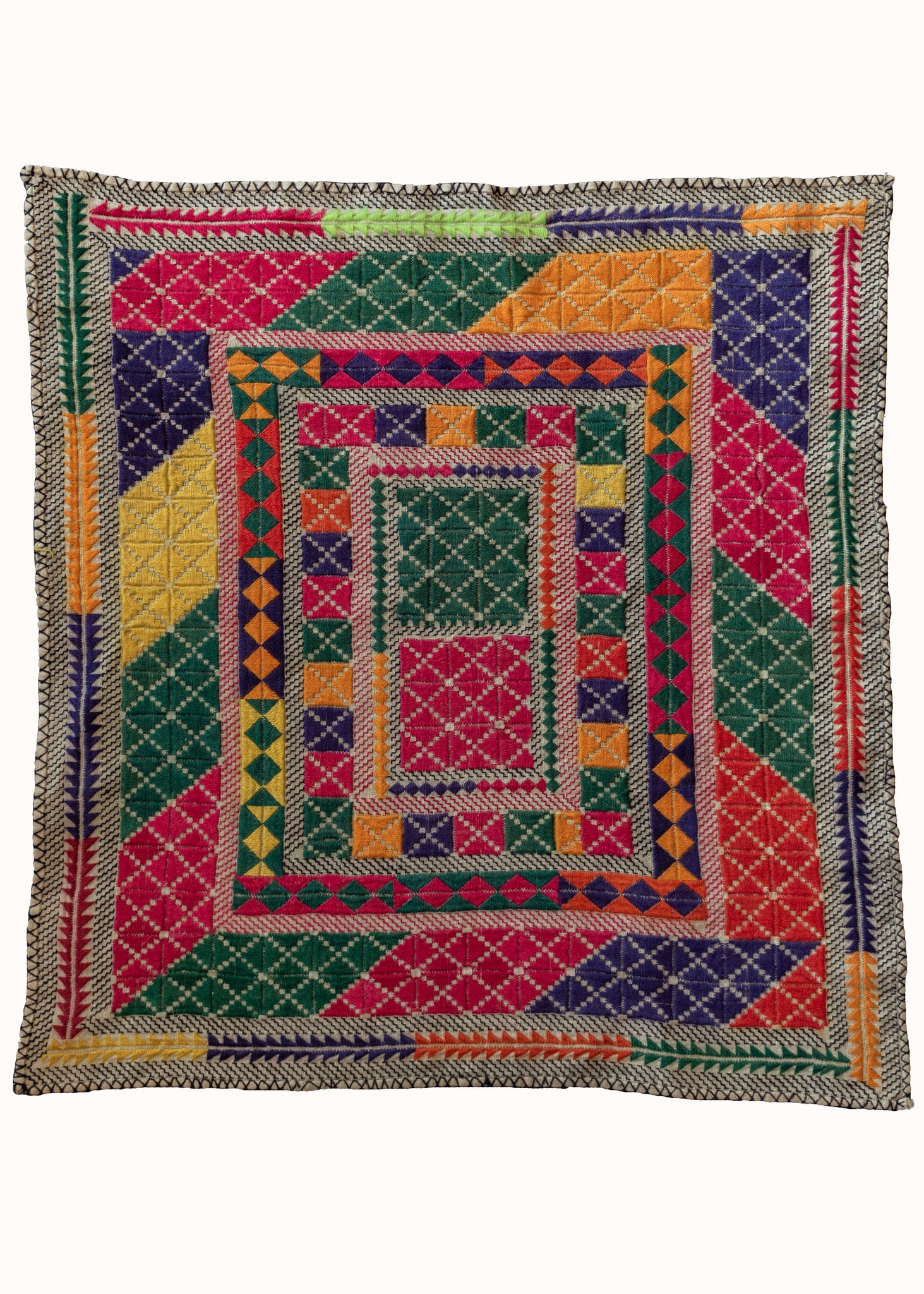 Vintage Hazara Prayer Cloth - 12" x 12" – HEIRLOOM